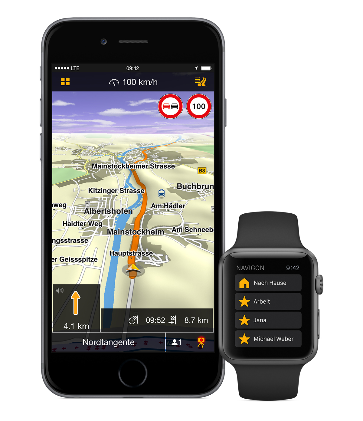 NAVIGON App unterstützt die Apple Watch › pocketnavigation.de ...