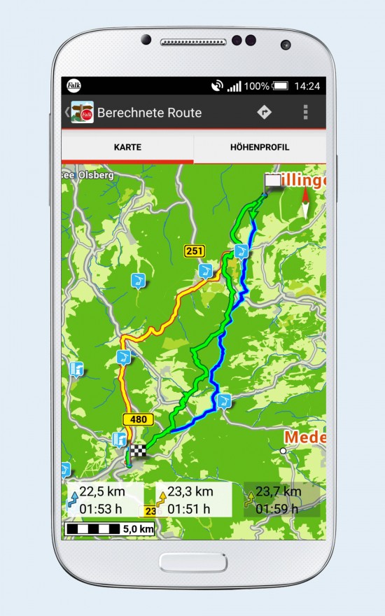 Falk Outdoor-Navigation jetzt auch auf dem Smartphone ...