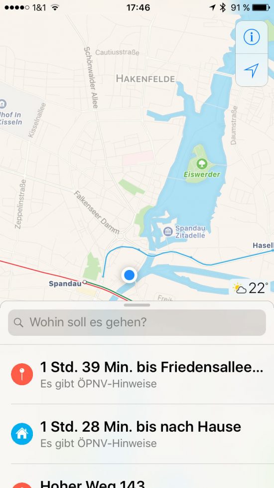 Apple Karten App für iOS 10: Die neuen Funktionen › pocketnavigation.de ...