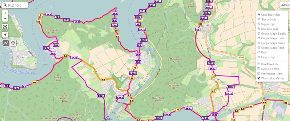 OpenCycleMap bei GPSies.com als Premiumfunktion › pocketnavigation.de ...