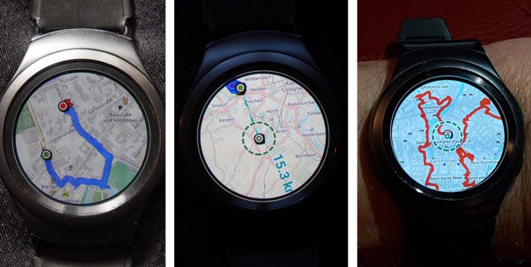 Test der Locus Map App für Outdoor-Navigation auf Samsung-Smartwatches ...