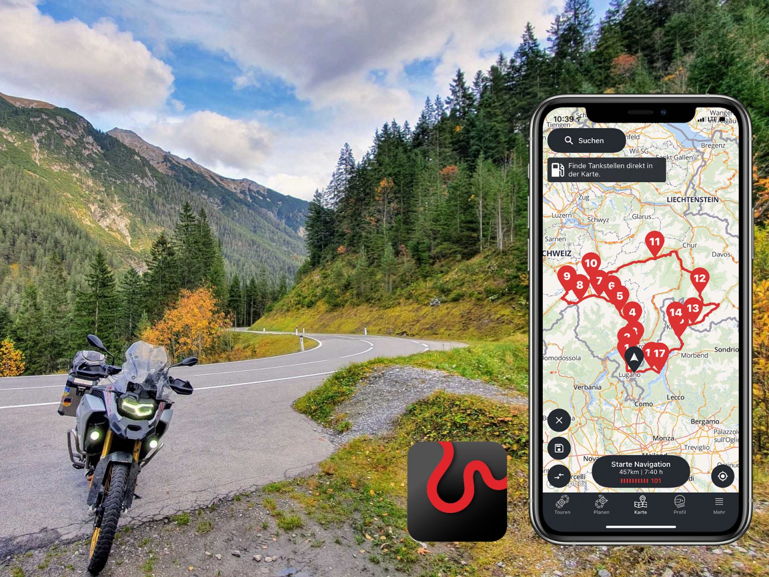 Calimoto Motorrad-Navigation: Offline-Karten für iOS › pocketnavigation ...