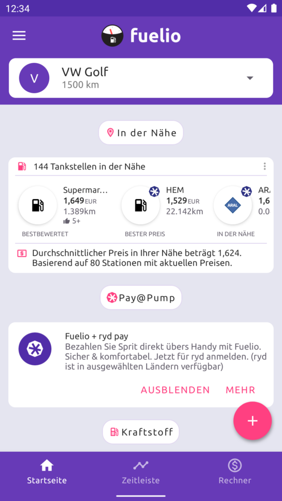 Fuelio-App von Sygic ermöglicht kontaktloses Bezahlen an der Tankstelle ...