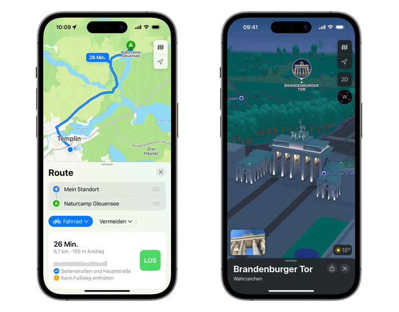 Apple Karten App jetzt mit Fahrradrouten › pocketnavigation.de ...